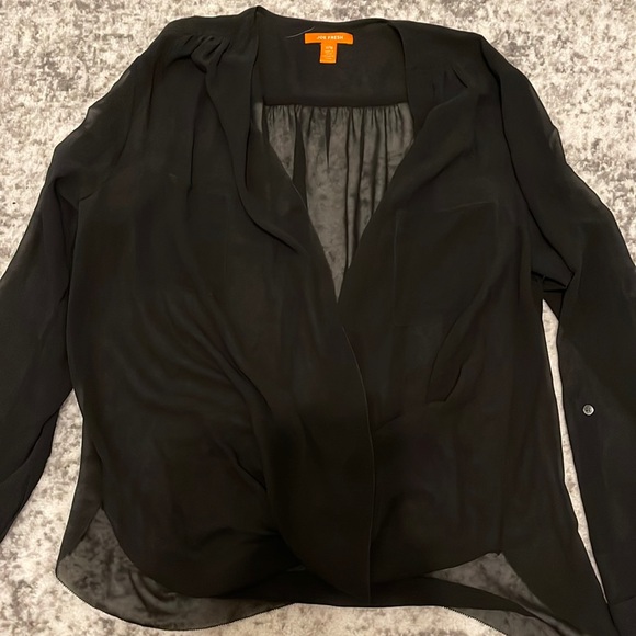 Joe Fresh | Tops | Joe Fresh Sheer Surplice Blouse | Poshmark